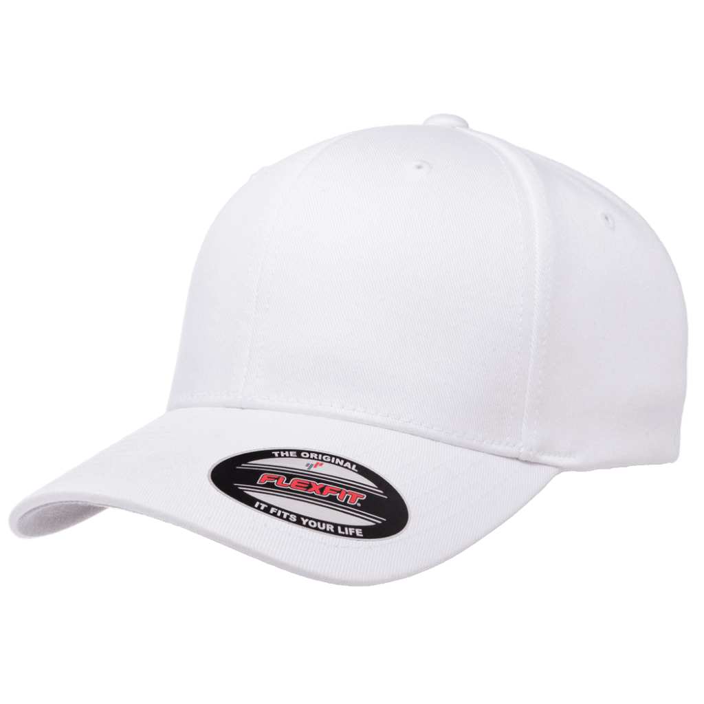 Flexfit Curved Peak Cap - White – Sneaker Science