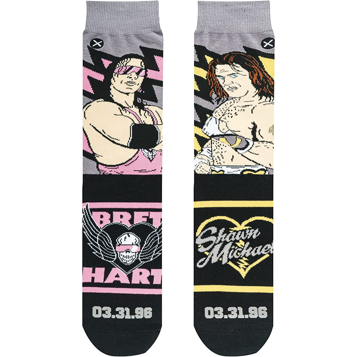 ODD SOX - Bret Hart vs Shawn Michaels Legendary Matches Socks – Sneaker ...