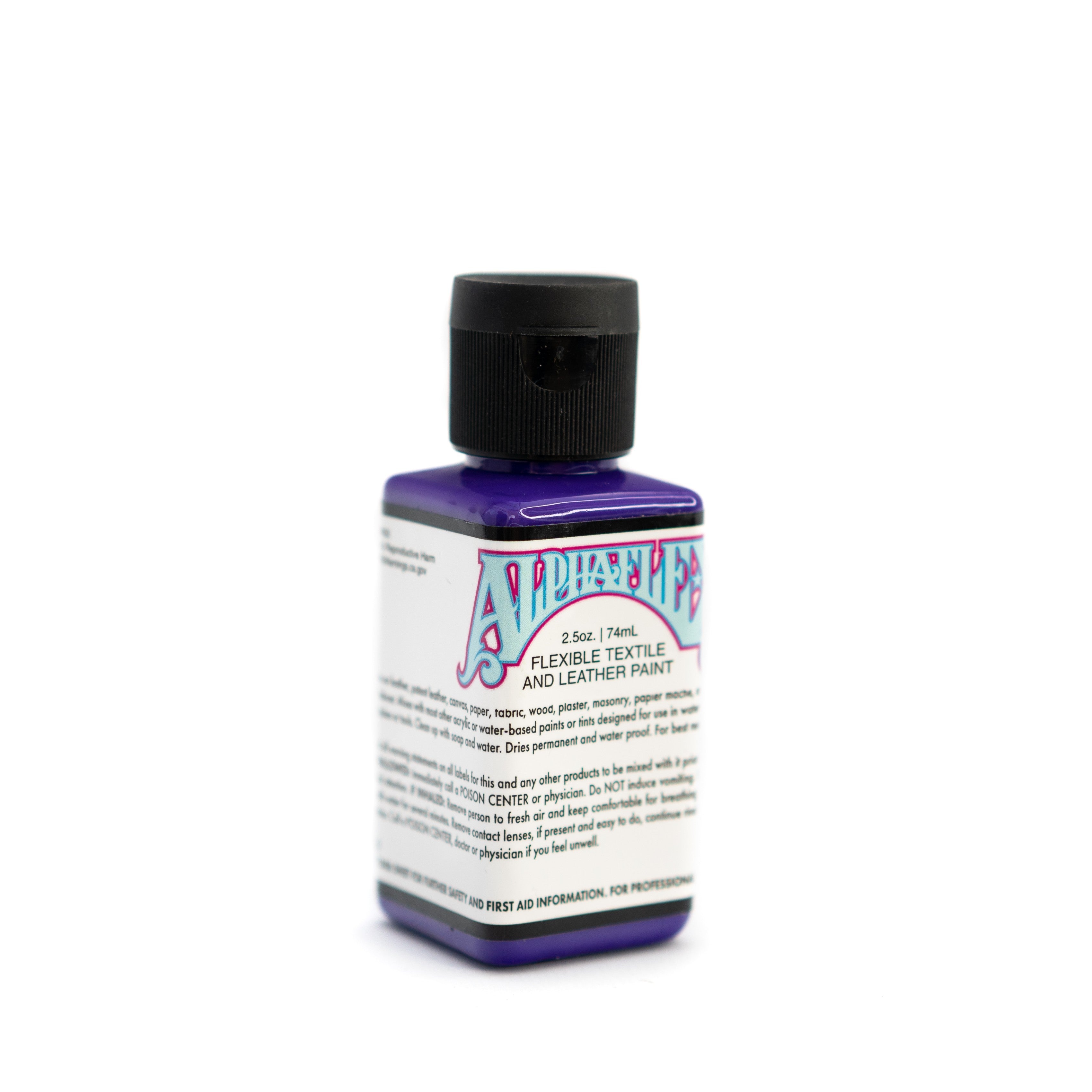 AlphaFlex Flexible Textile & Leather Paint - Bright Purple (Alpha Purp ...