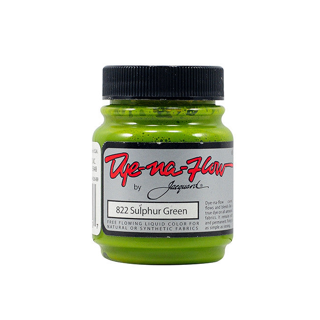 Fluid Acrylic Jacquard Dye-Na-Flow Fabric Paint - 2.25oz Sulpher Green Jacquard Dye-Na-Flow ...